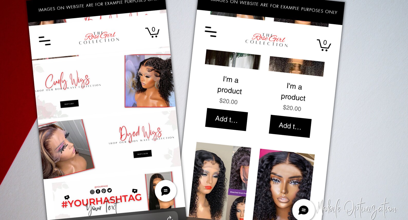 Wix Website Template for Hairstylist, Wigs, Bundles, Hair Products - Etsy