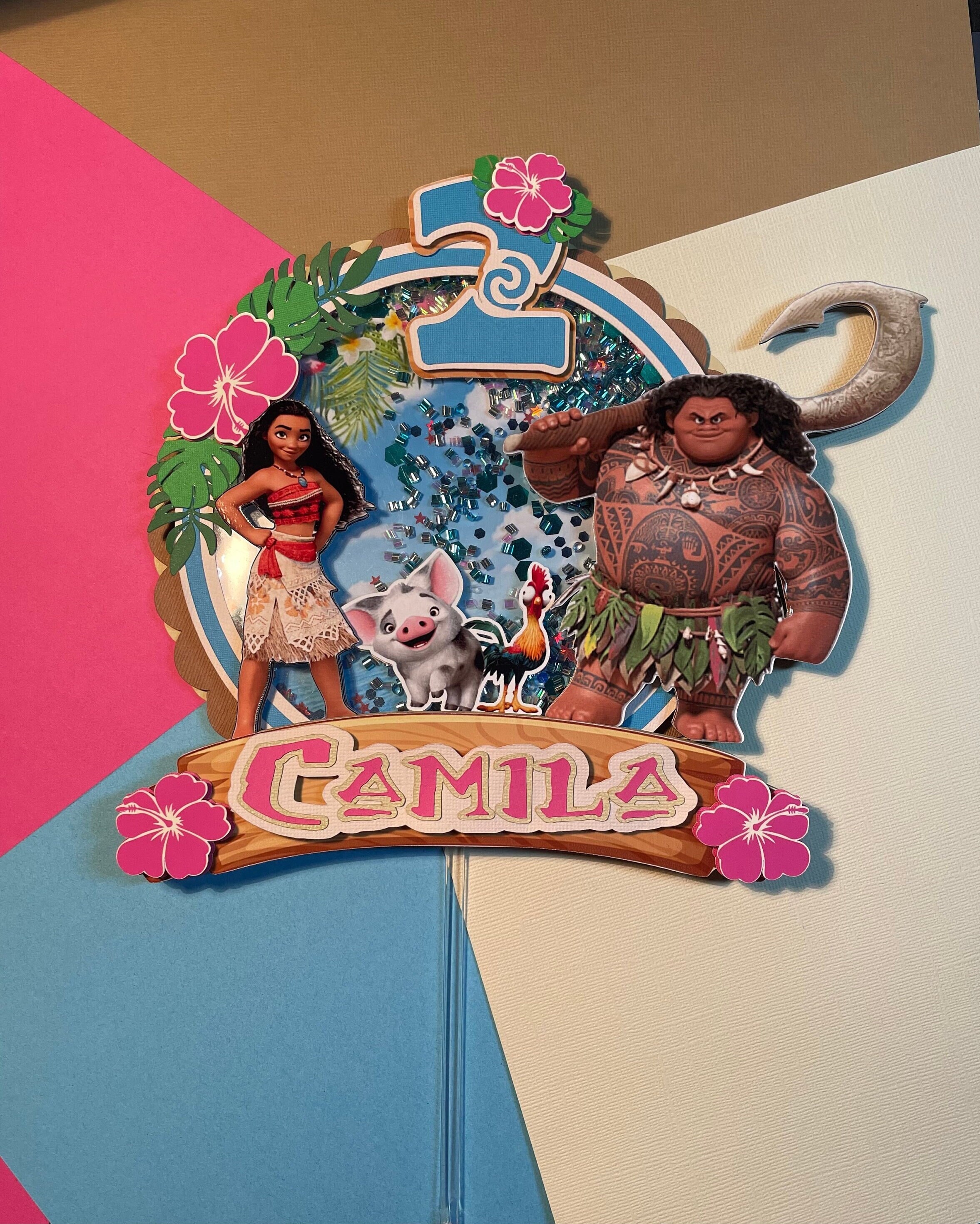 Moana Cake Topper, Moana Inspiring Cake Topper - Etsy