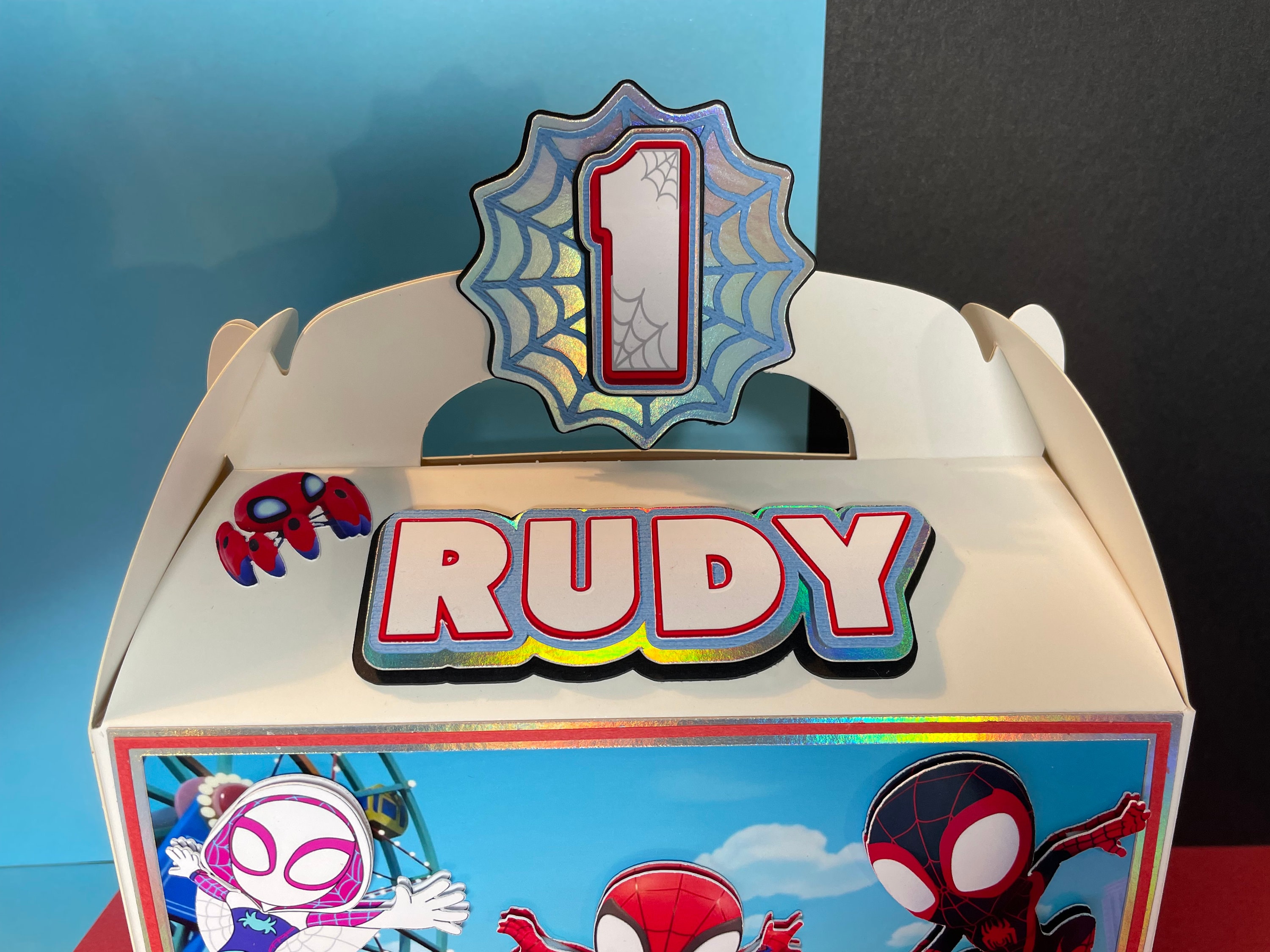 Spidey and Friends Gable Favor Box, Birthday Theme Goodie Box - Etsy
