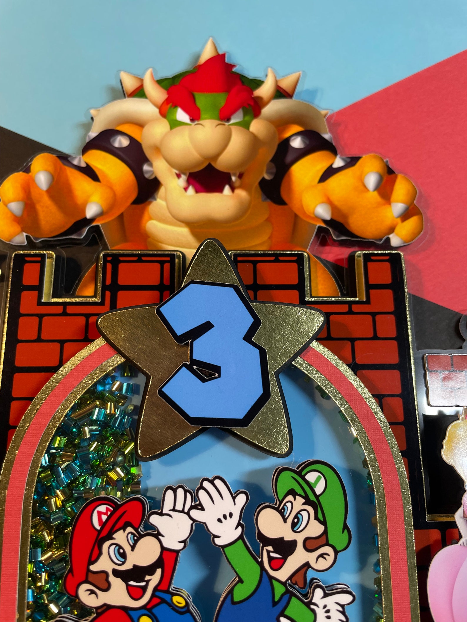 Super Mario Cake Topper, Mario Bros Cake Topper, Mario Cake Topper ...