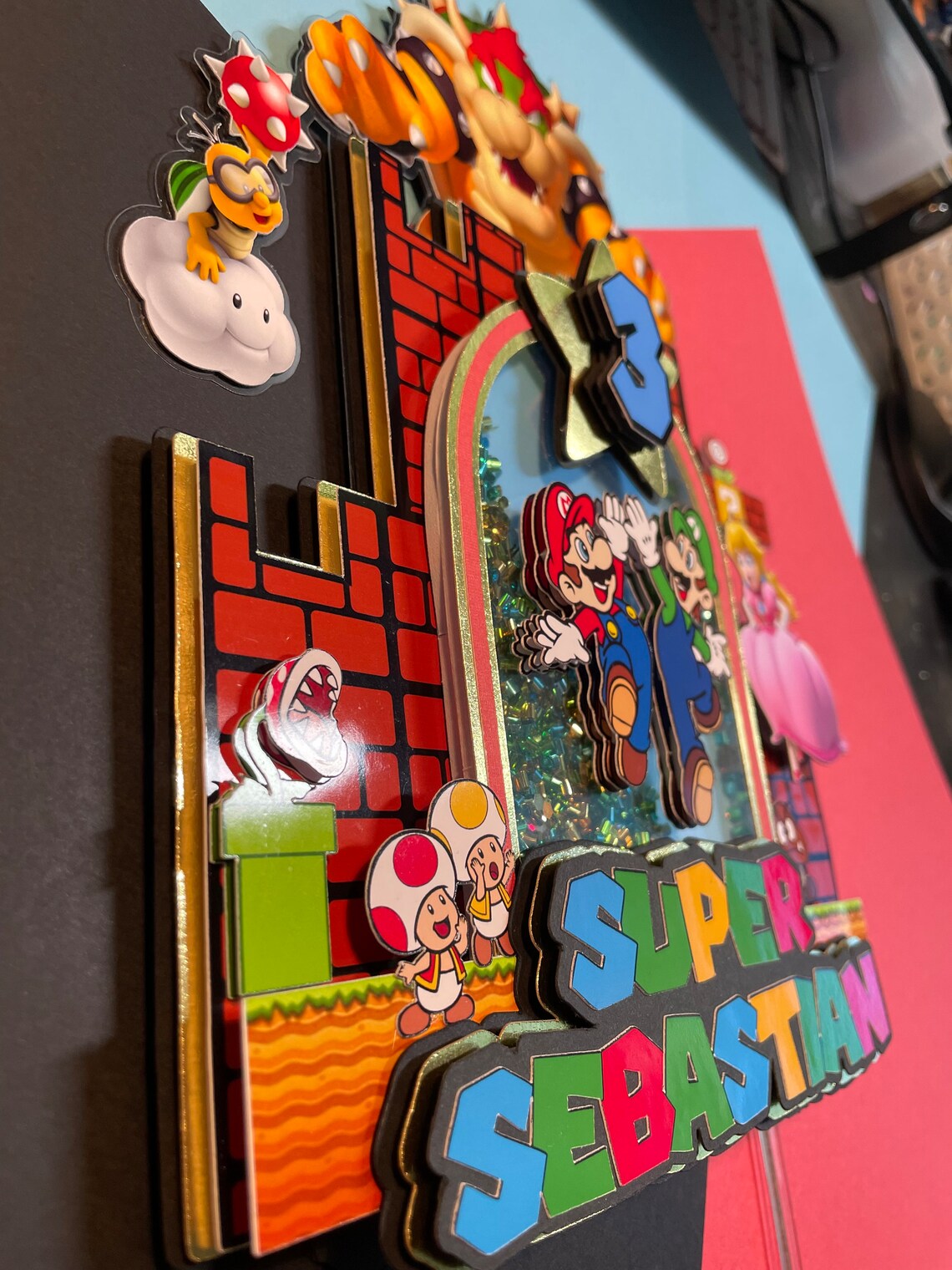 Super Mario Cake Topper, Mario Bros Cake Topper, Mario Cake Topper ...