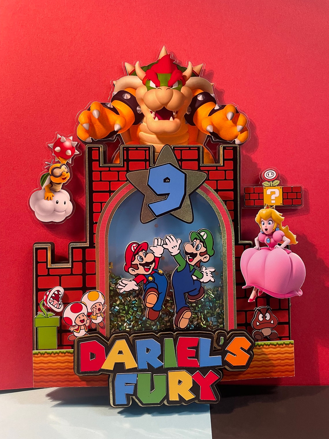 Super Mario Cake Topper, Mario Bros Cake Topper, Mario Cake Topper ...