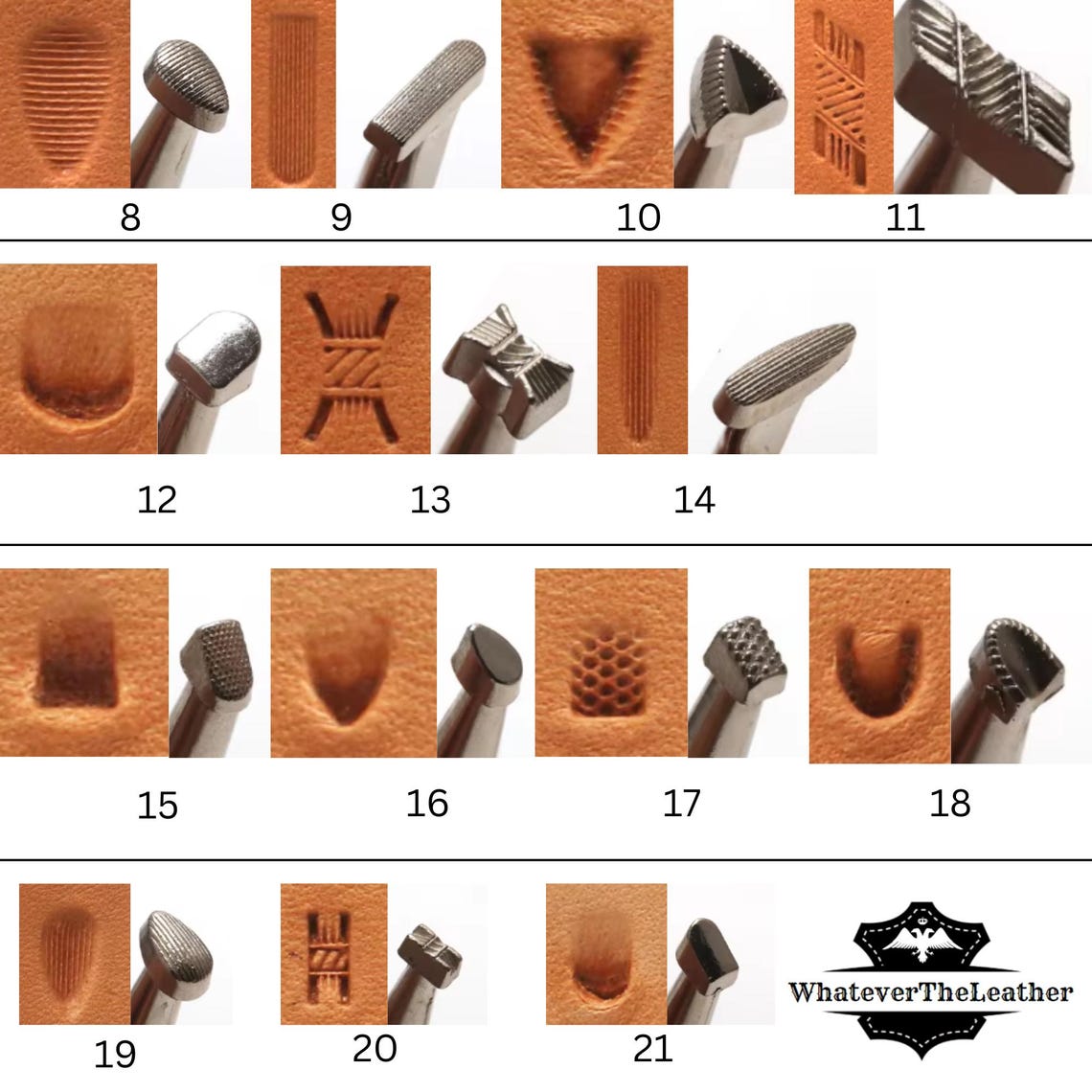 Leather Carving & Embossing Stamp Tool - DIY Handmade Leather Printing ...