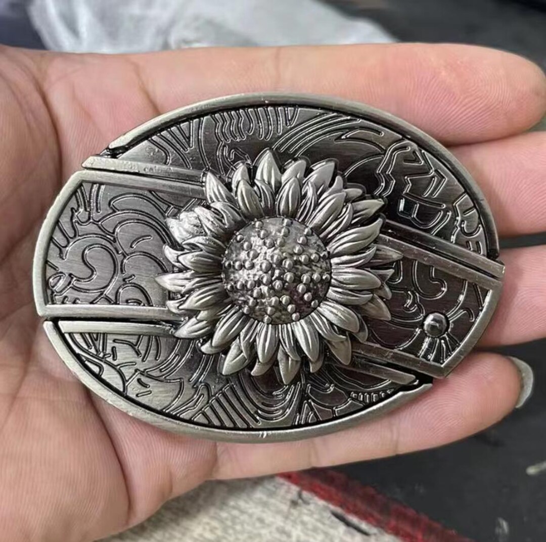 Sunflower Belt Buckle Belt Components DIY - Etsy