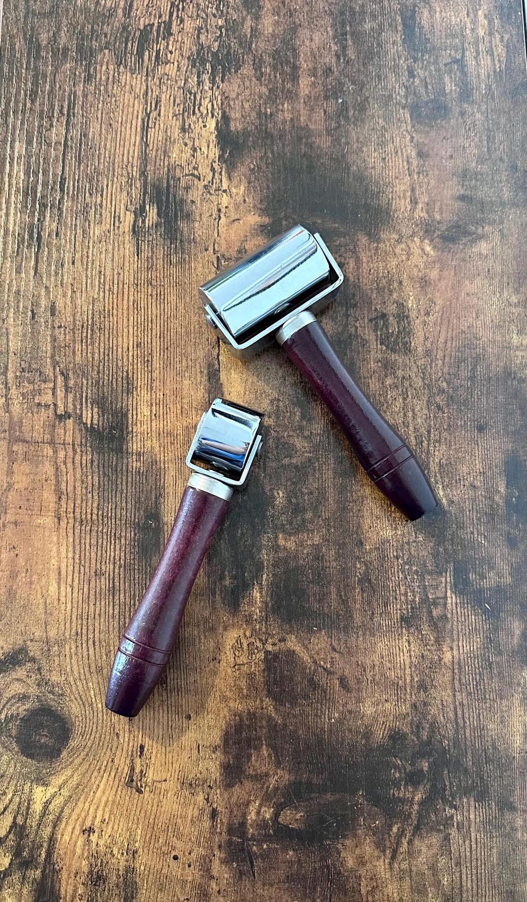 Professional Leathercraft Roller, Creaser, Smoother - Steel Iron Press ...