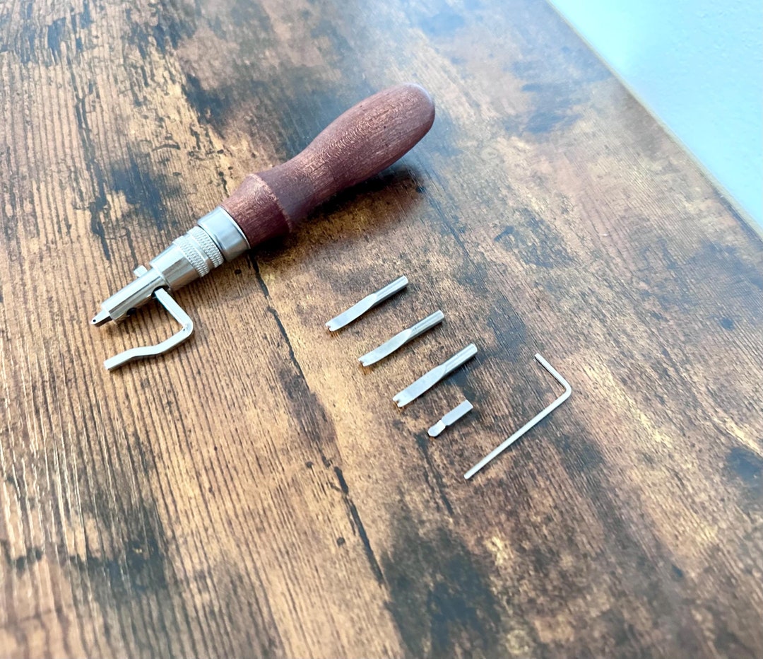 7-in-1 Multifunctional Adjustable Leather Groover, Stitching, and ...