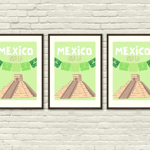 Mexico Aesthetic Poster - Etsy