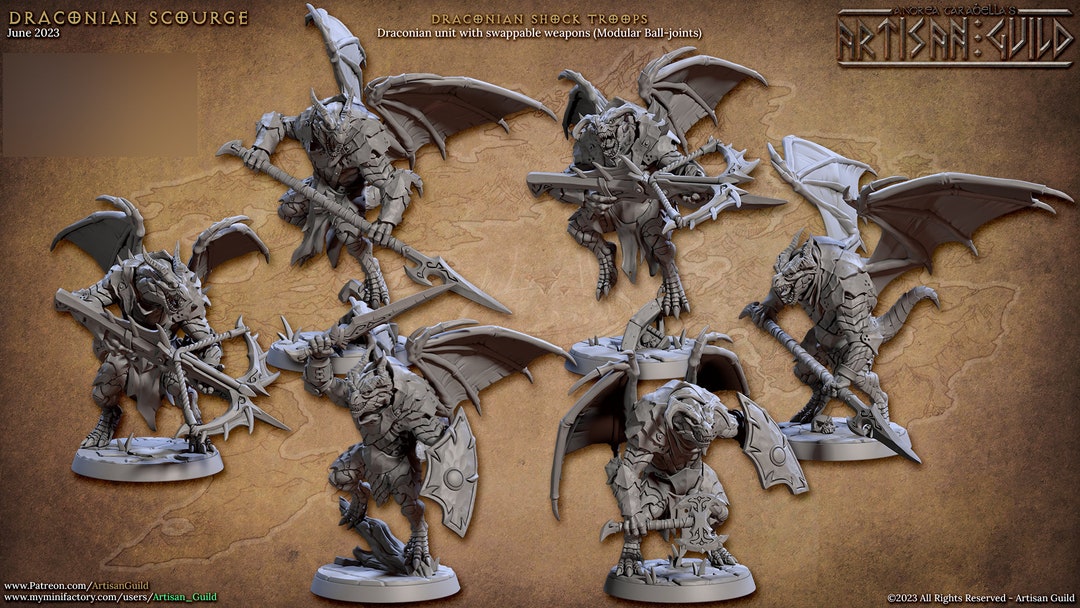 Draconian Shock Troops Kit I Bundle Set by Artisan Guild - Etsy