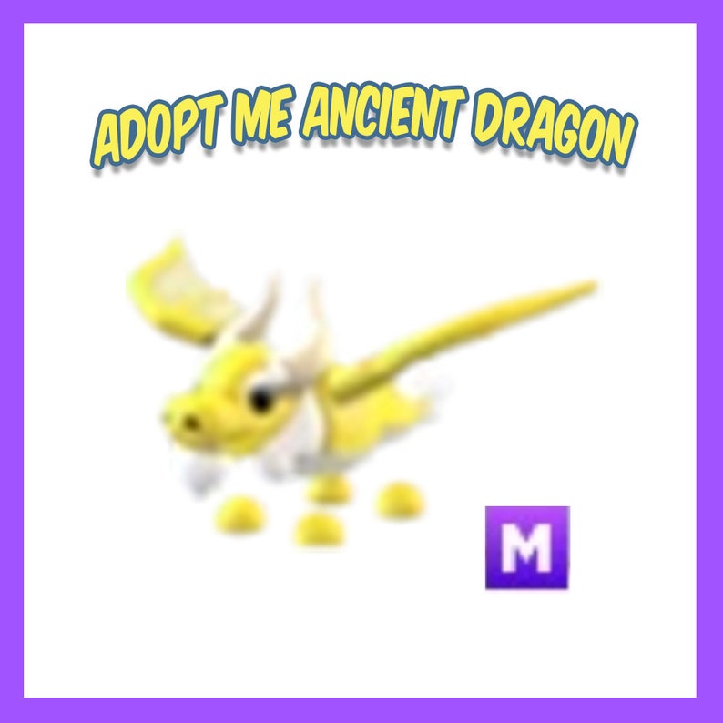 Roblox Adopt Me Ancient Dragon With Variations plain NFR - Etsy UK