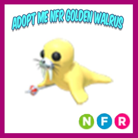 Roblox Adopt Me NFR Golden Walrus neon Fly Ride Cheap - Etsy