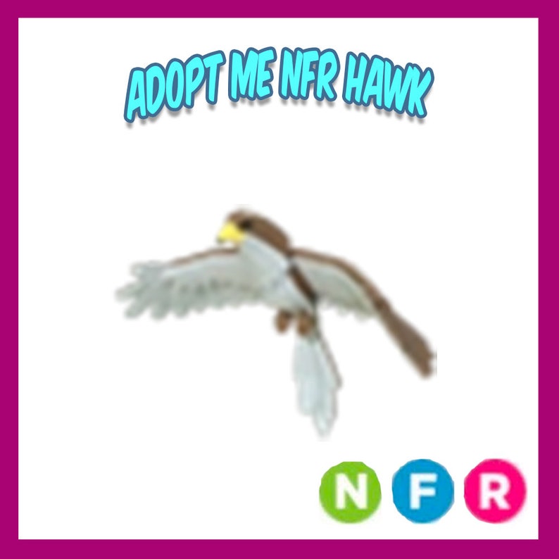 Roblox Adopt Me NFR Hawk neon Fly Ride Cheap and Fast - Etsy UK