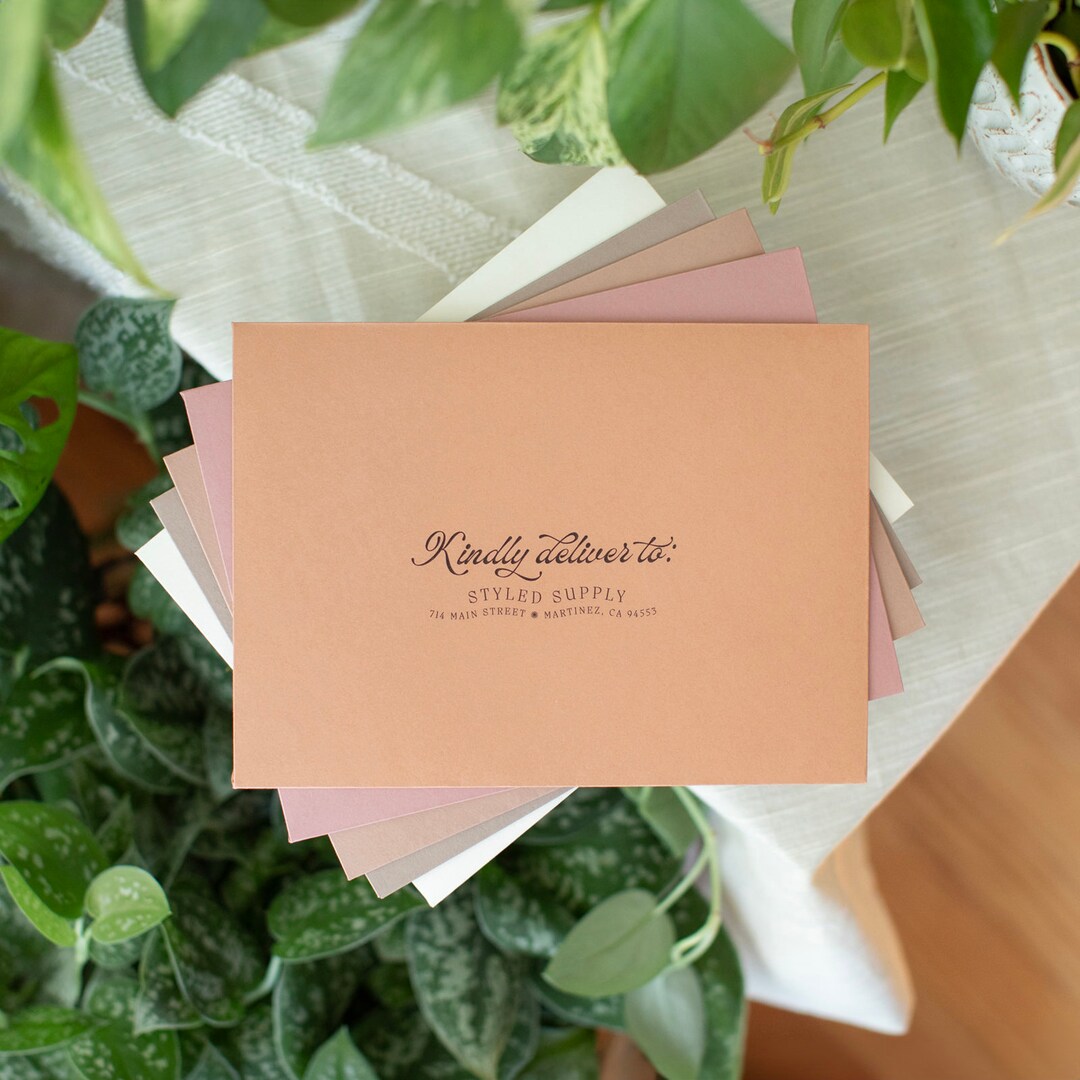 Custom Envelope Printing | Custom Addressing for Invitations, A7 Euro Flap, Variable Addressing ...