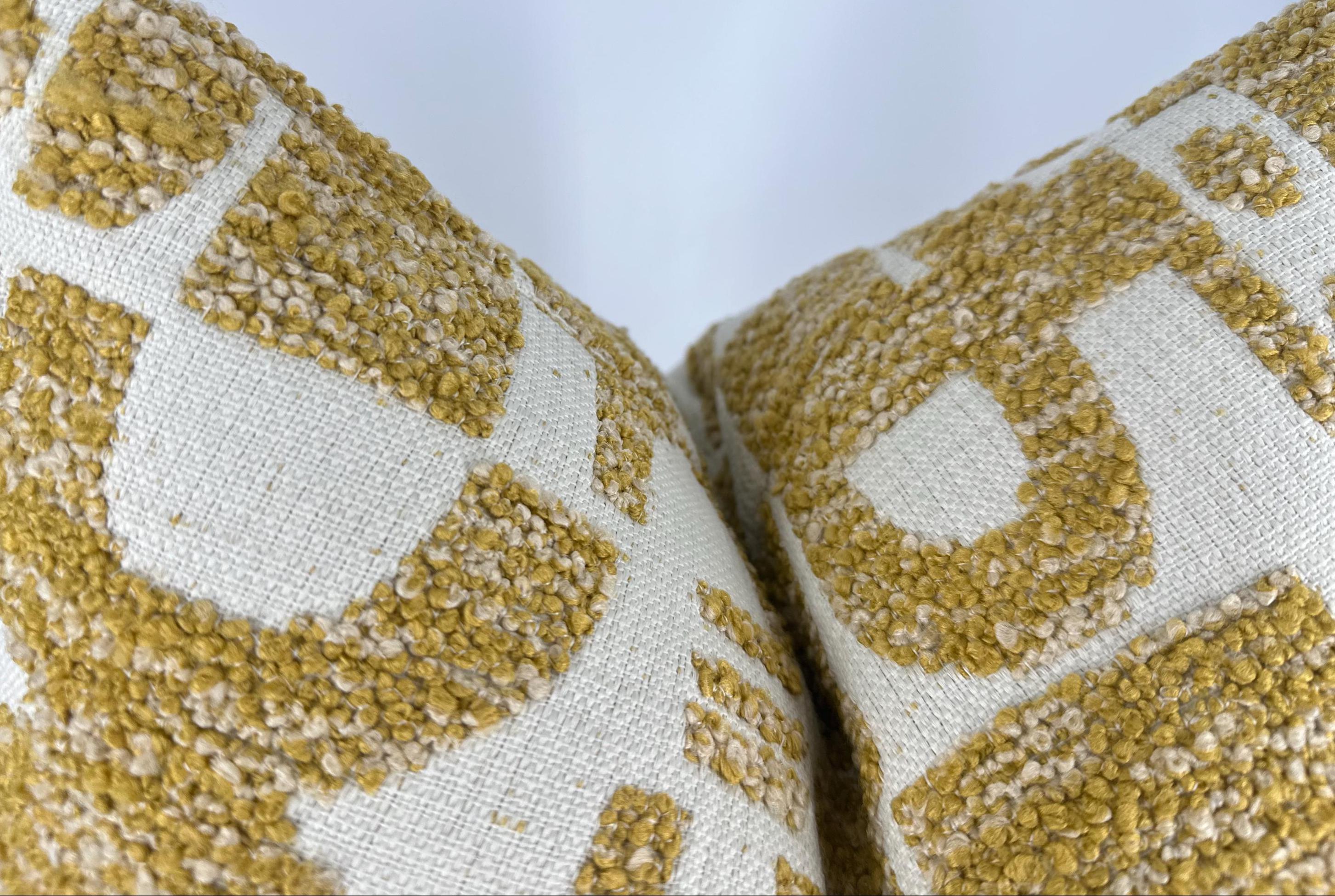 Modern Textured Mustard Throw Pillowcase,fall Decor,abstract Tufted ...