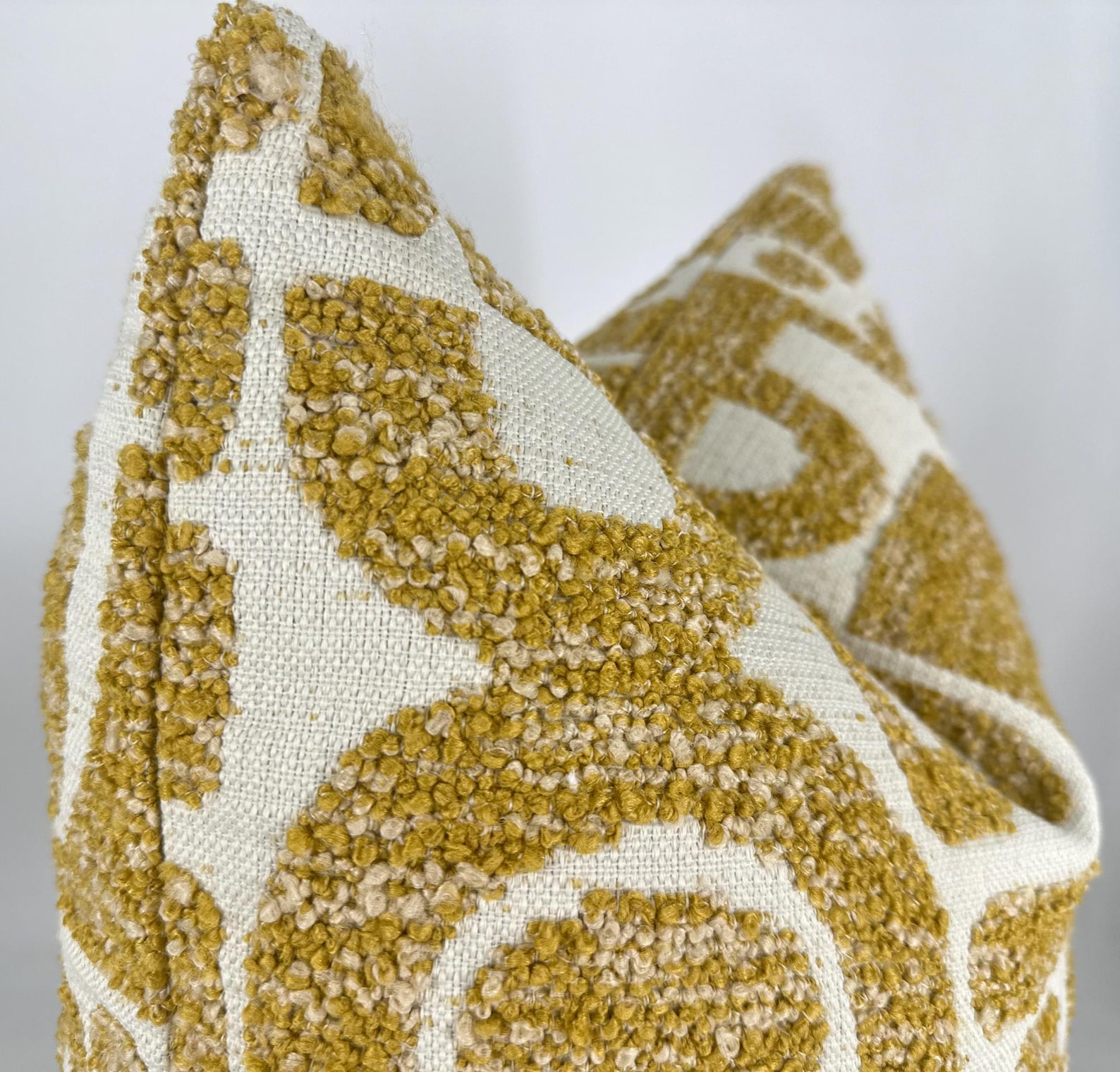 Modern Textured Mustard Throw Pillowcase,fall Decor,abstract Tufted ...