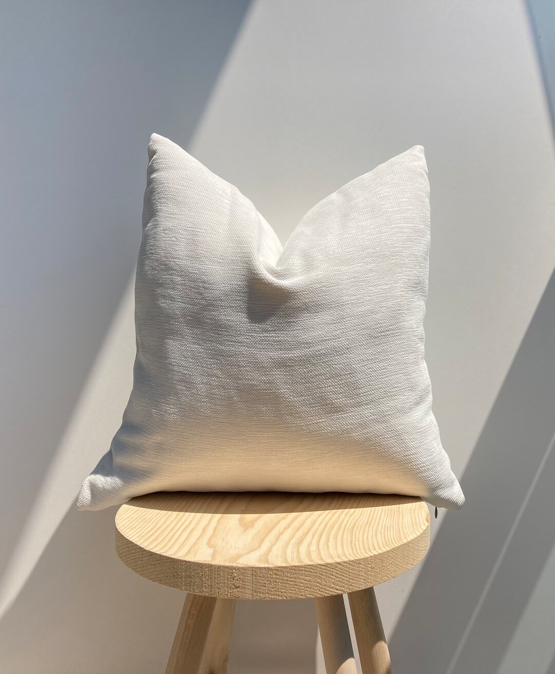 White Linen Throw Pillow Cover,linen Decorative Cushion Case,fall Decor ...