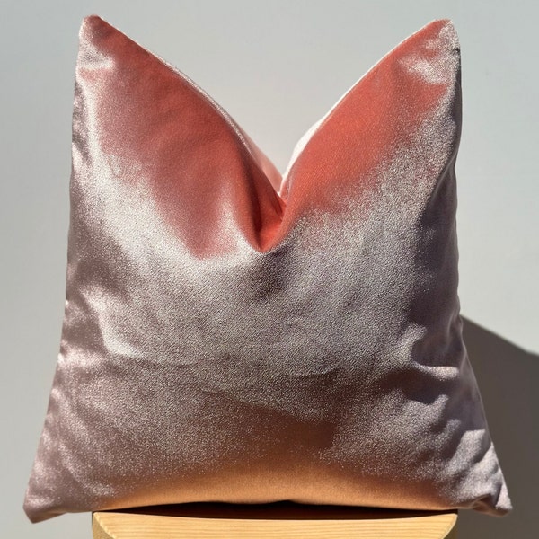 Salmon Velvet Pillow - Etsy