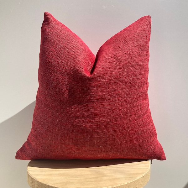 Red Throw Pillow - Etsy