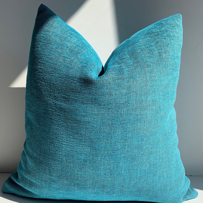 Turquoise Throw Pillow - Etsy