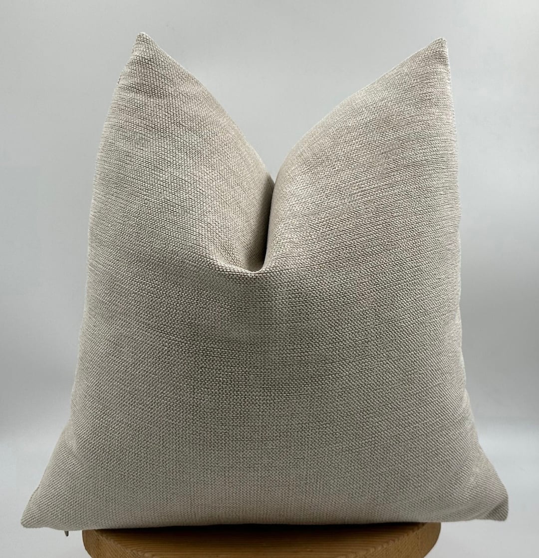 Beige Linen Throw Pillowcase,textured Cushion Cover,throw Pillow,fall ...