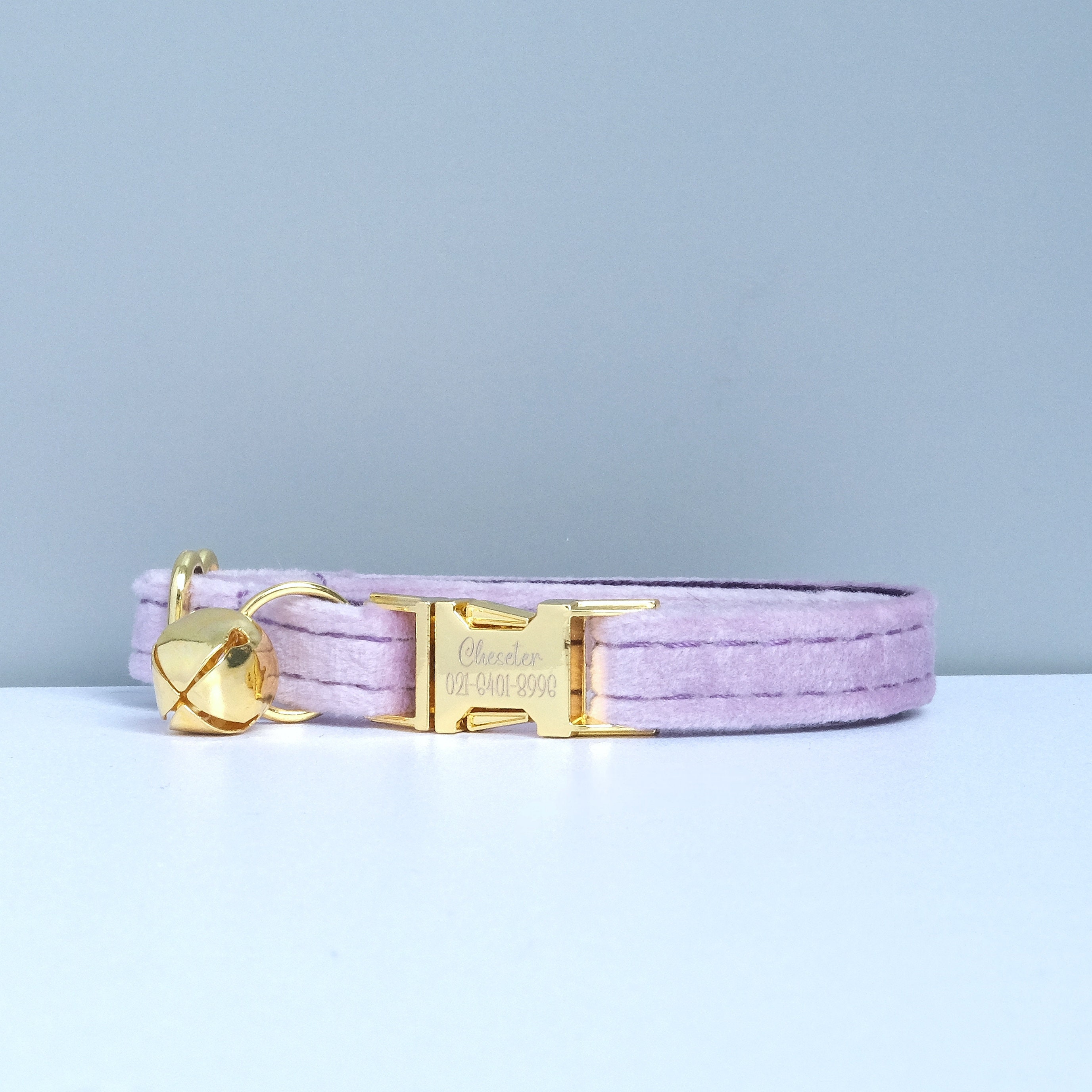 Personalized Cute Cat Collar, Velvet Cat Collar, Light Color Collar ...