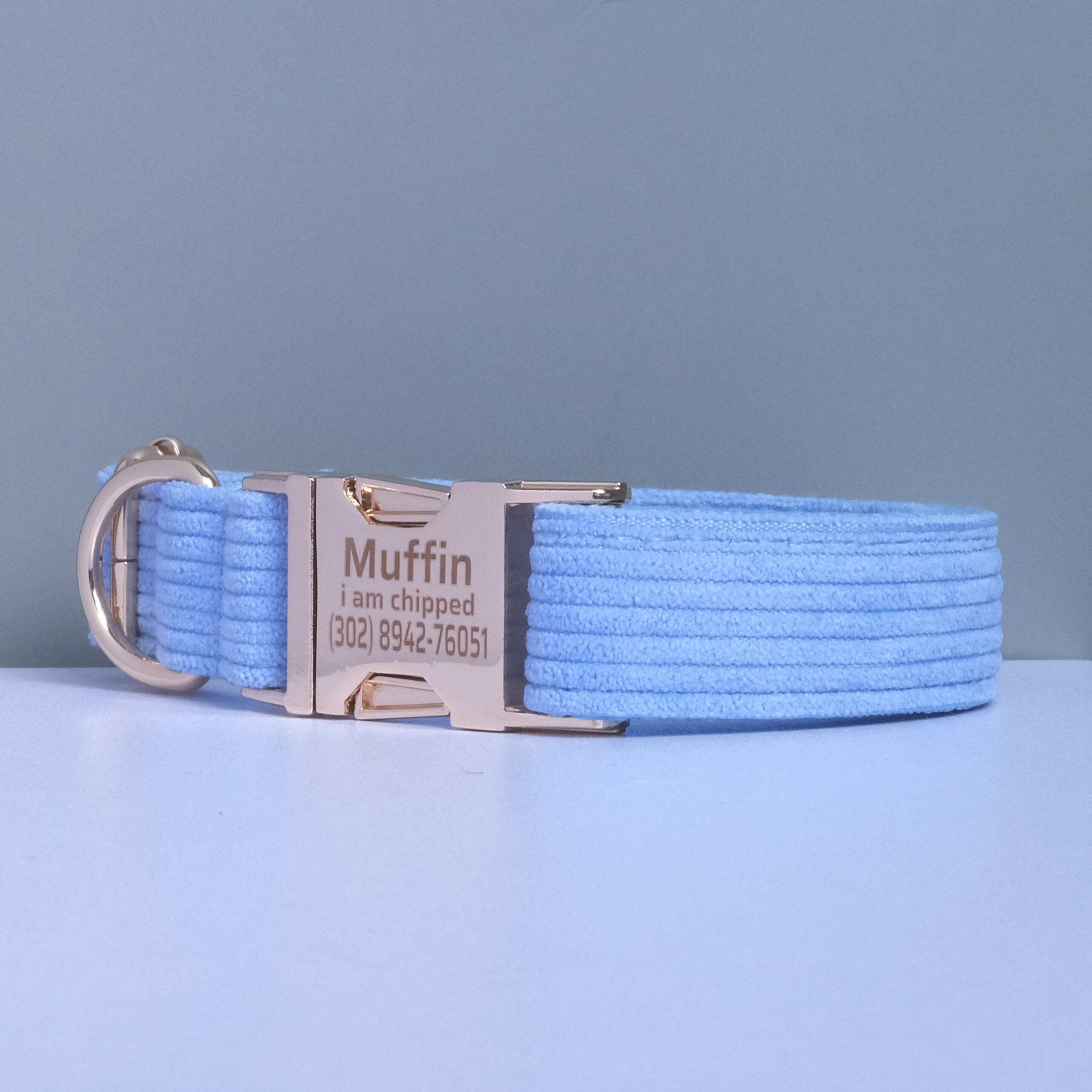 Dog ID Tag Collar, Luxury Fabric Dog Collar, Personalized Collar Gift ...