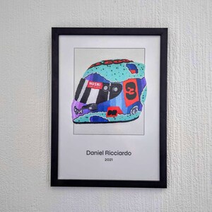 Limited Edition Daniel Ricciardo 2021 Fine Art Helmet Giclée Print of ...