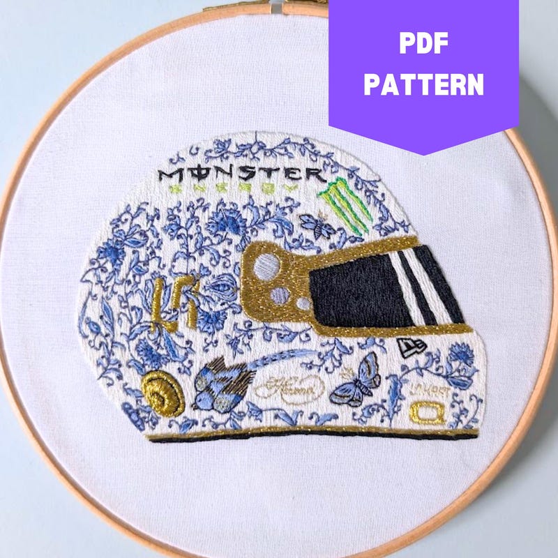 Lando Norris Helmet Pattern - Etsy