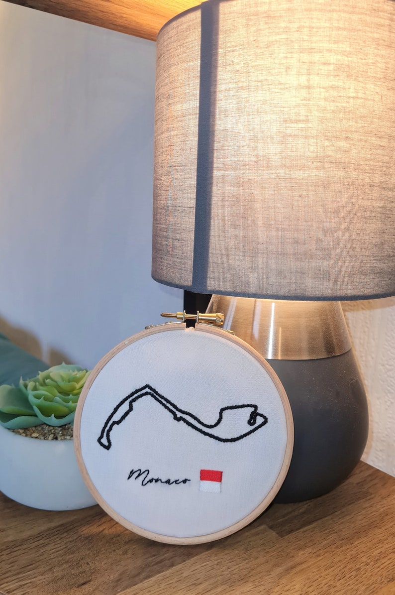 Beginner's Embroidery Kit Monaco F1 GP Race Track Outline - Etsy