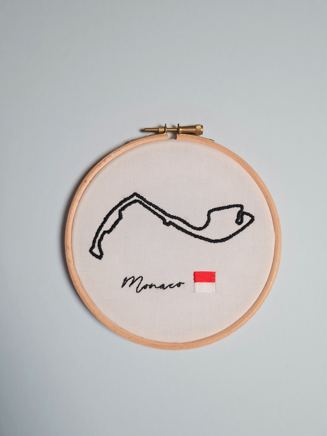 Beginner's Embroidery Kit Monaco F1 GP Race Track Outline - Etsy