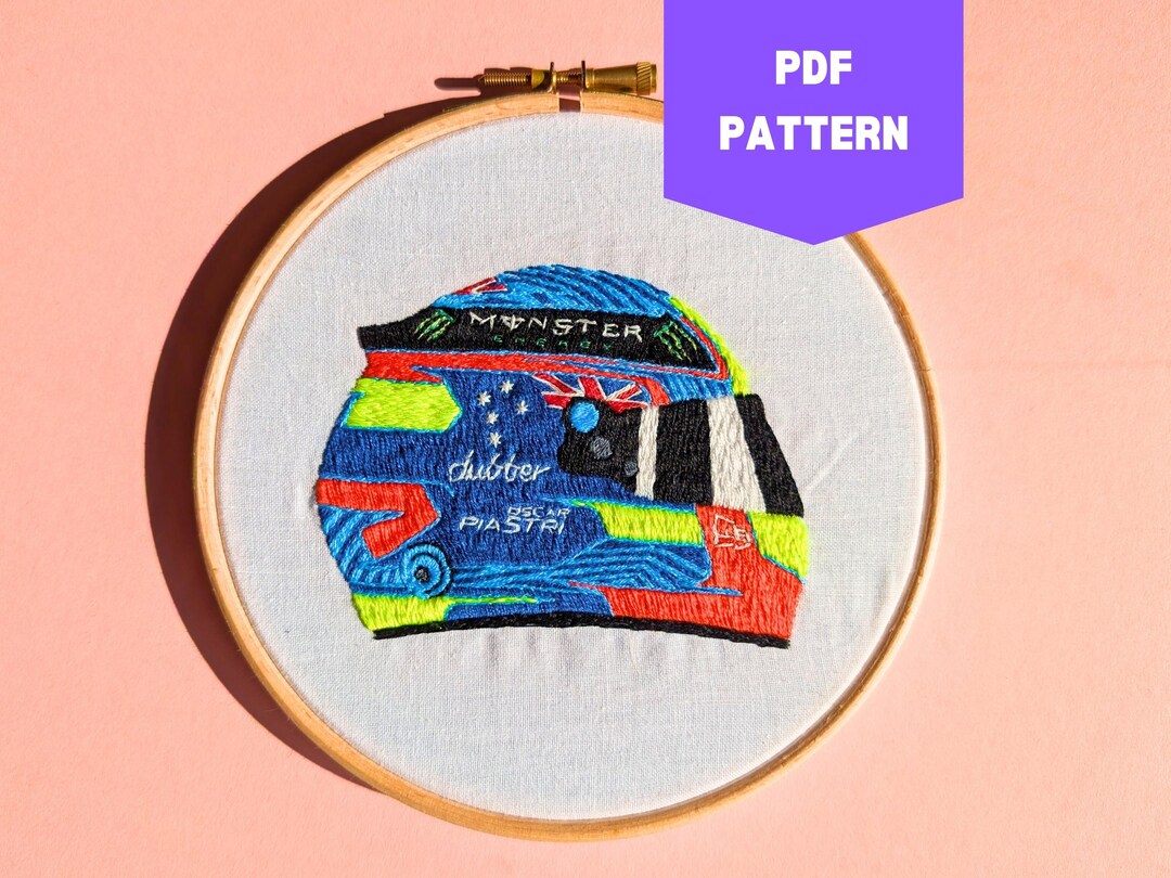 PDF PATTERN ONLY Oscar Piastri's 2024 Formula One Helmet - Etsy