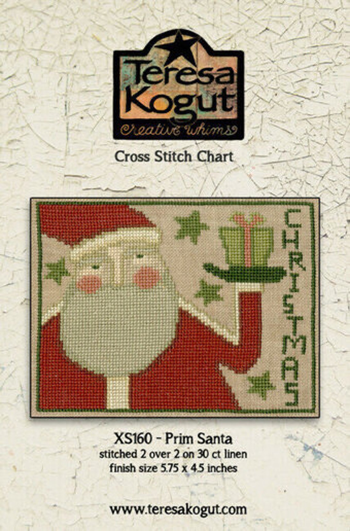 Prim Santa Pattern by Teresa Kogut - Etsy