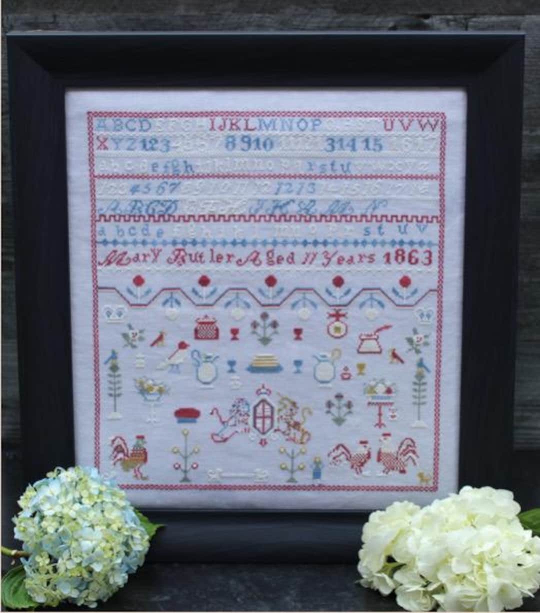 Mary Butler - Aged 11 Years Reproduction Sampler Pattern by My Sister’s ...