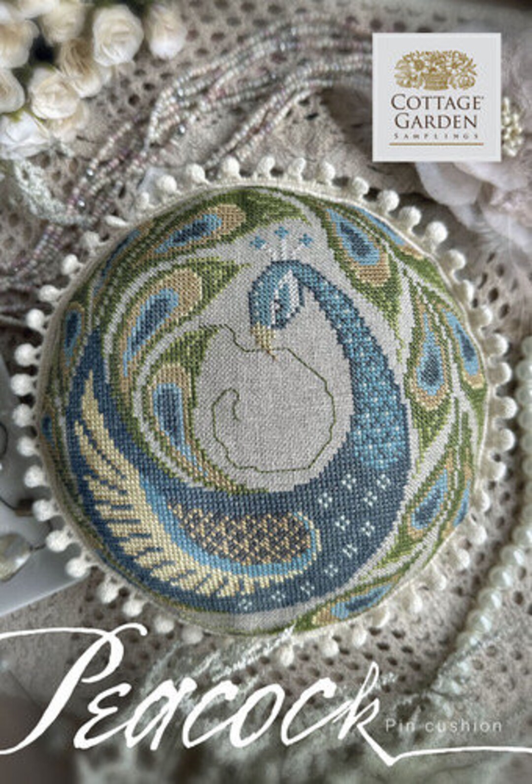 Peacock Pin Cushion Cross Stitch Pattern - Etsy
