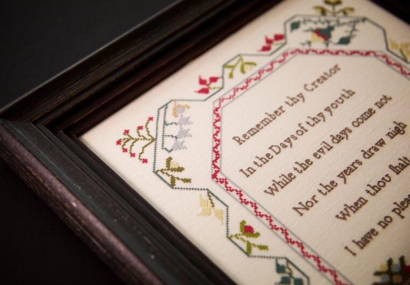 Eliz. Fitch 1797 “remember Thy Creator” Pattern by Hands Across the Sea ...
