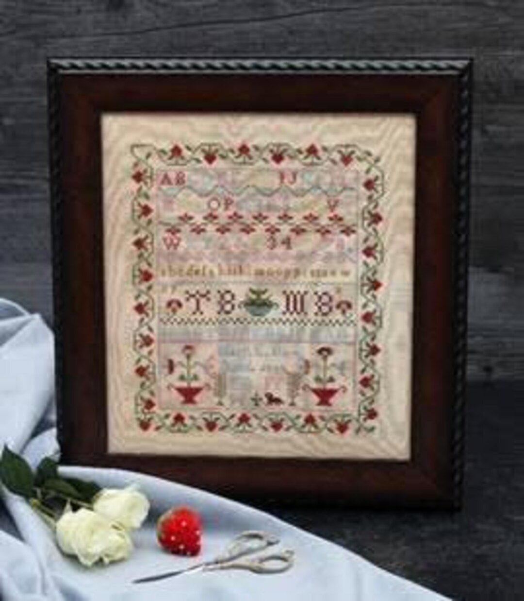 Mary E. Burn Reproduction Sampler by My Sister’s Samplers - Etsy