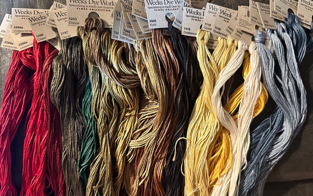 Weeks Dye Works Hand Dyed Floss - Etsy