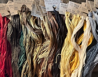 PDF INSTANT DOWNLOAD Weeks Dye Works Floss Checklist Floss - Etsy