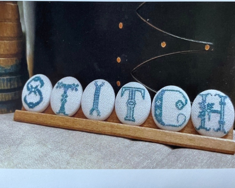 Stitch Buttons Pattern Including Hand Dyed Silk Floss and 32 - Etsy