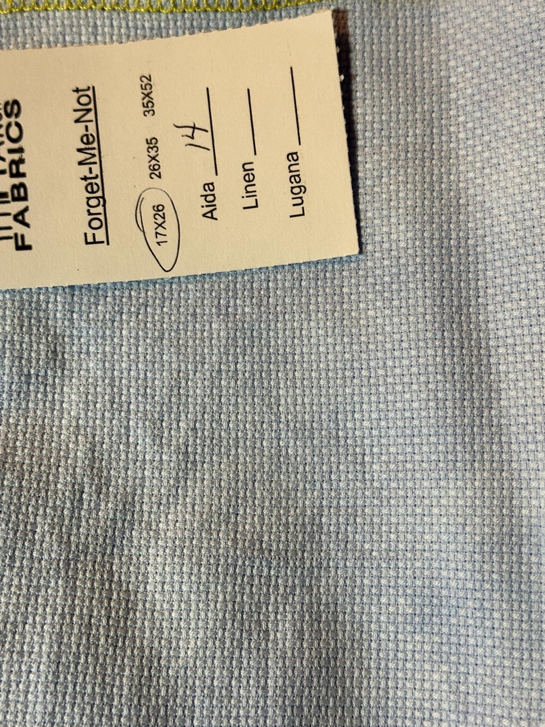 Forget Me Not Aida by Atomic Ranch Fabrics - Etsy