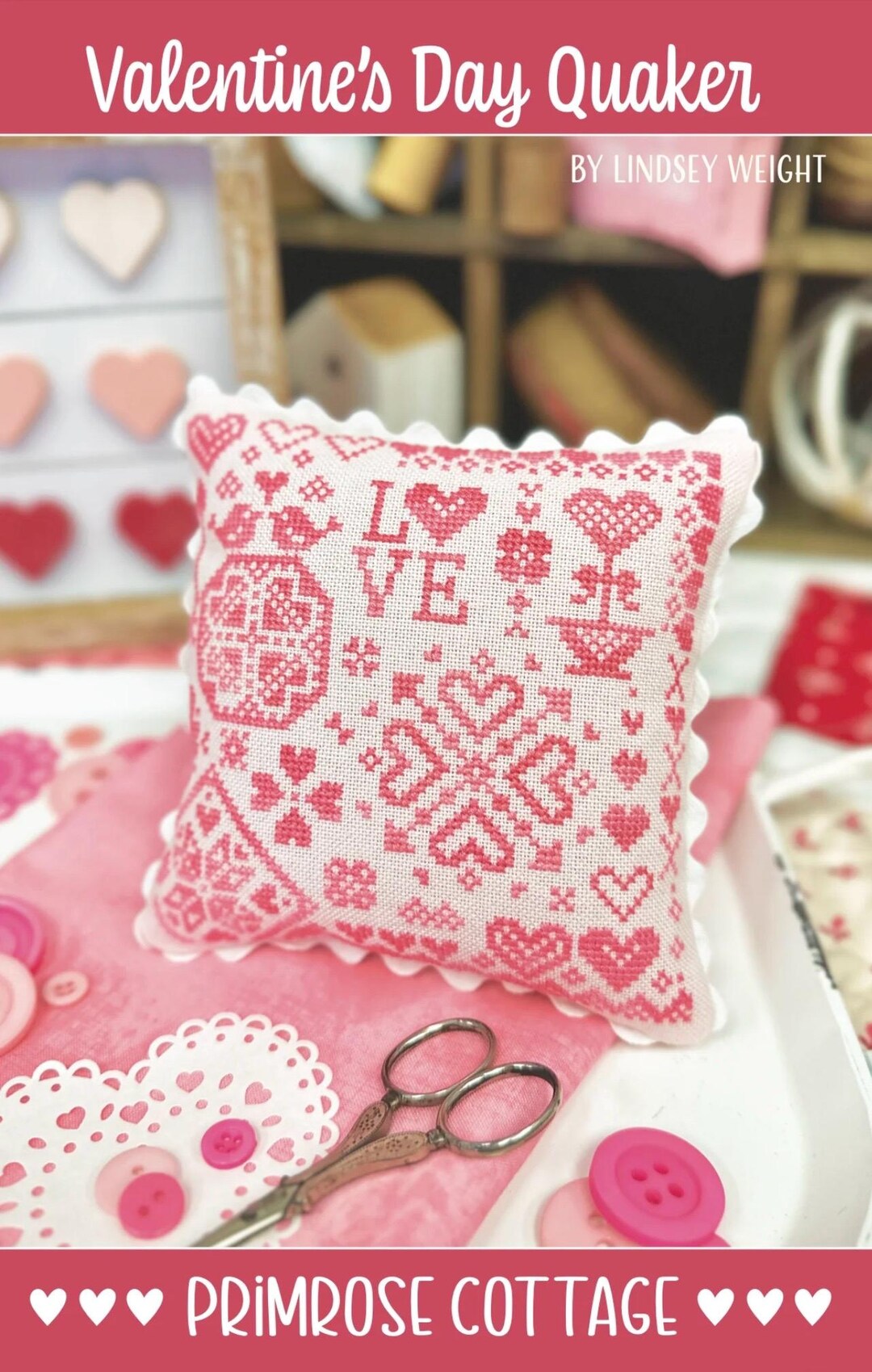 Valentine’s Day Quaker Pattern by Primrose Cottage - Etsy