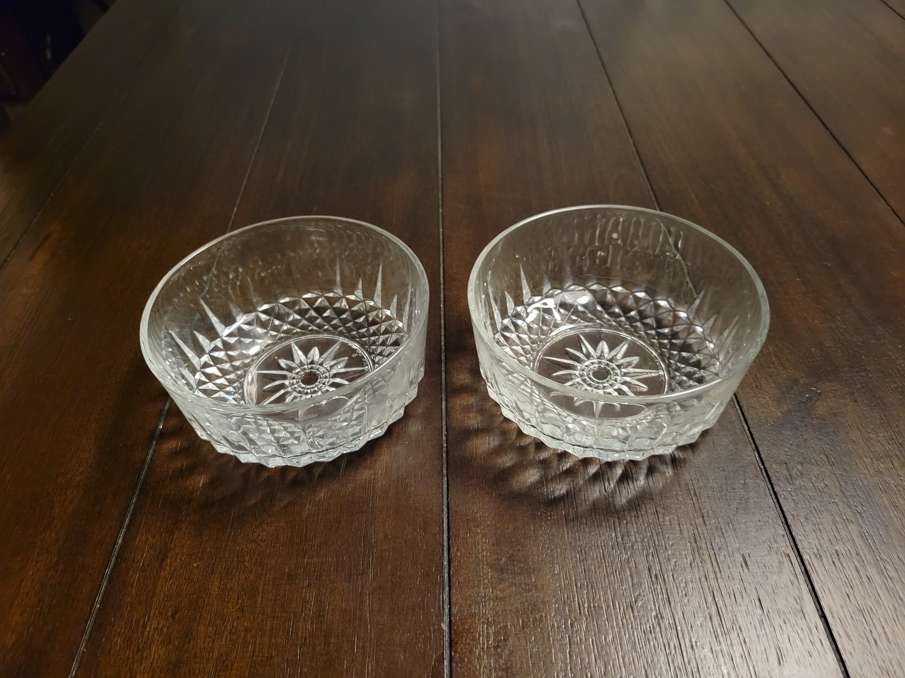 Vintage Arcoroc France Crystal Bowls - Etsy