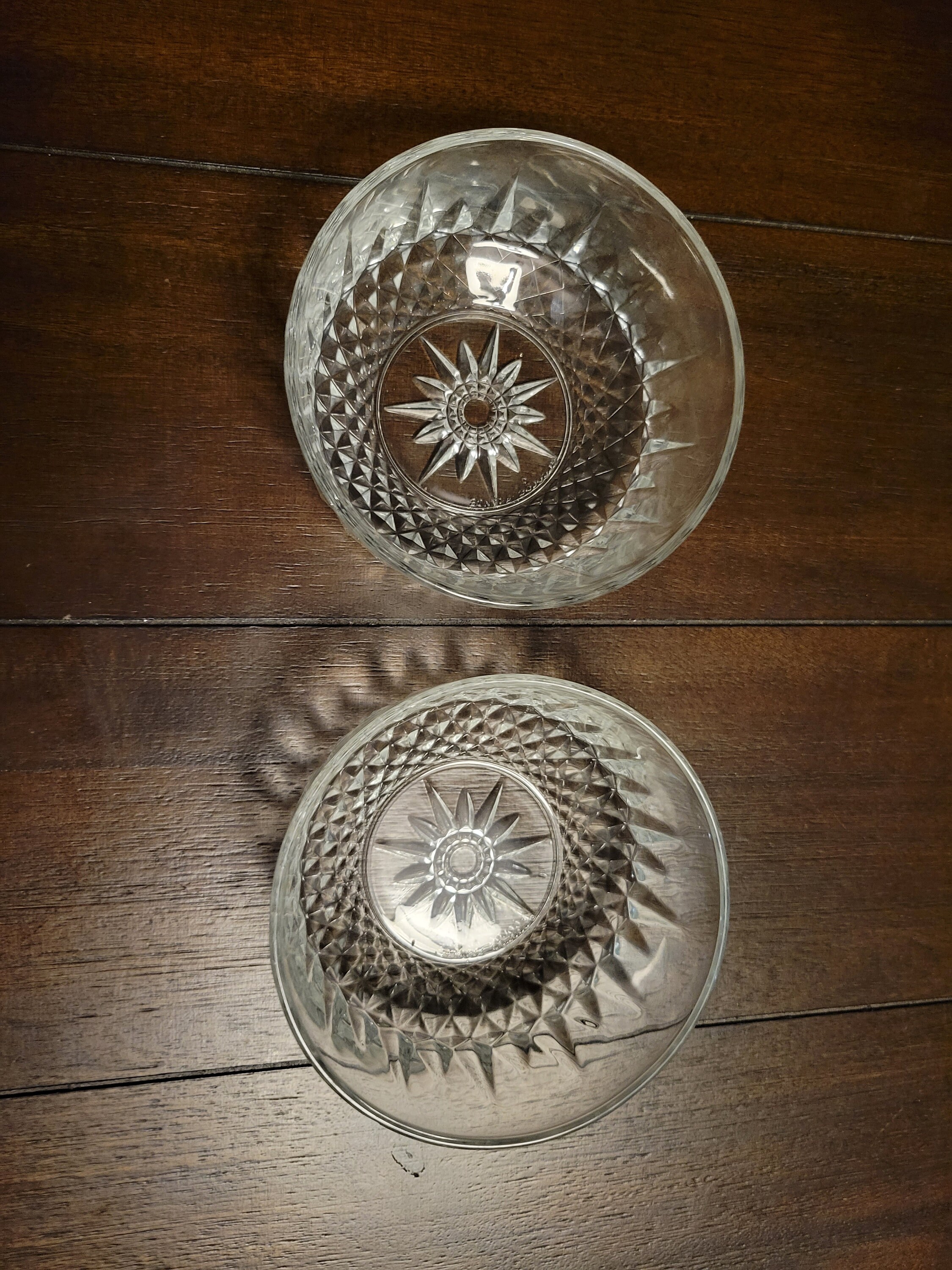 Vintage Arcoroc France Crystal Bowls - Etsy