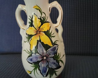 Hand Painted Portugal Vase - Etsy
