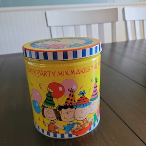 Vintage 1990 Peanuts Can Charlie Brown Lucy Linus - Etsy