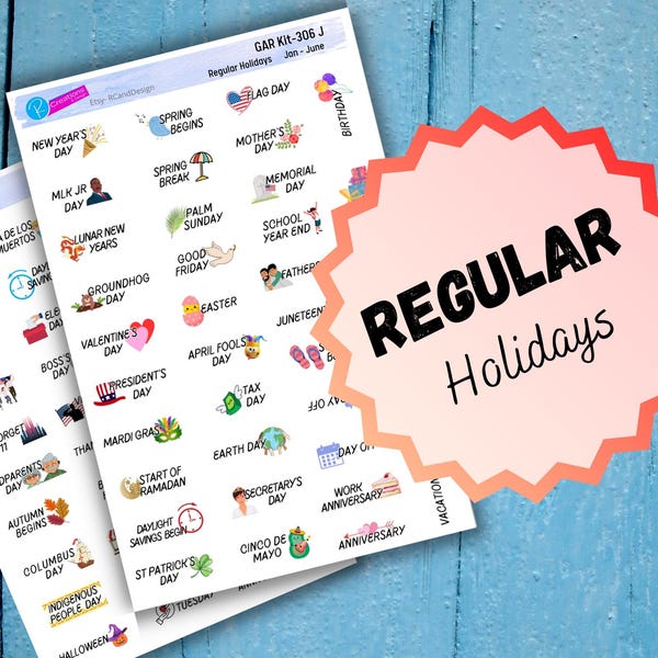 Holiday Sticker - Etsy