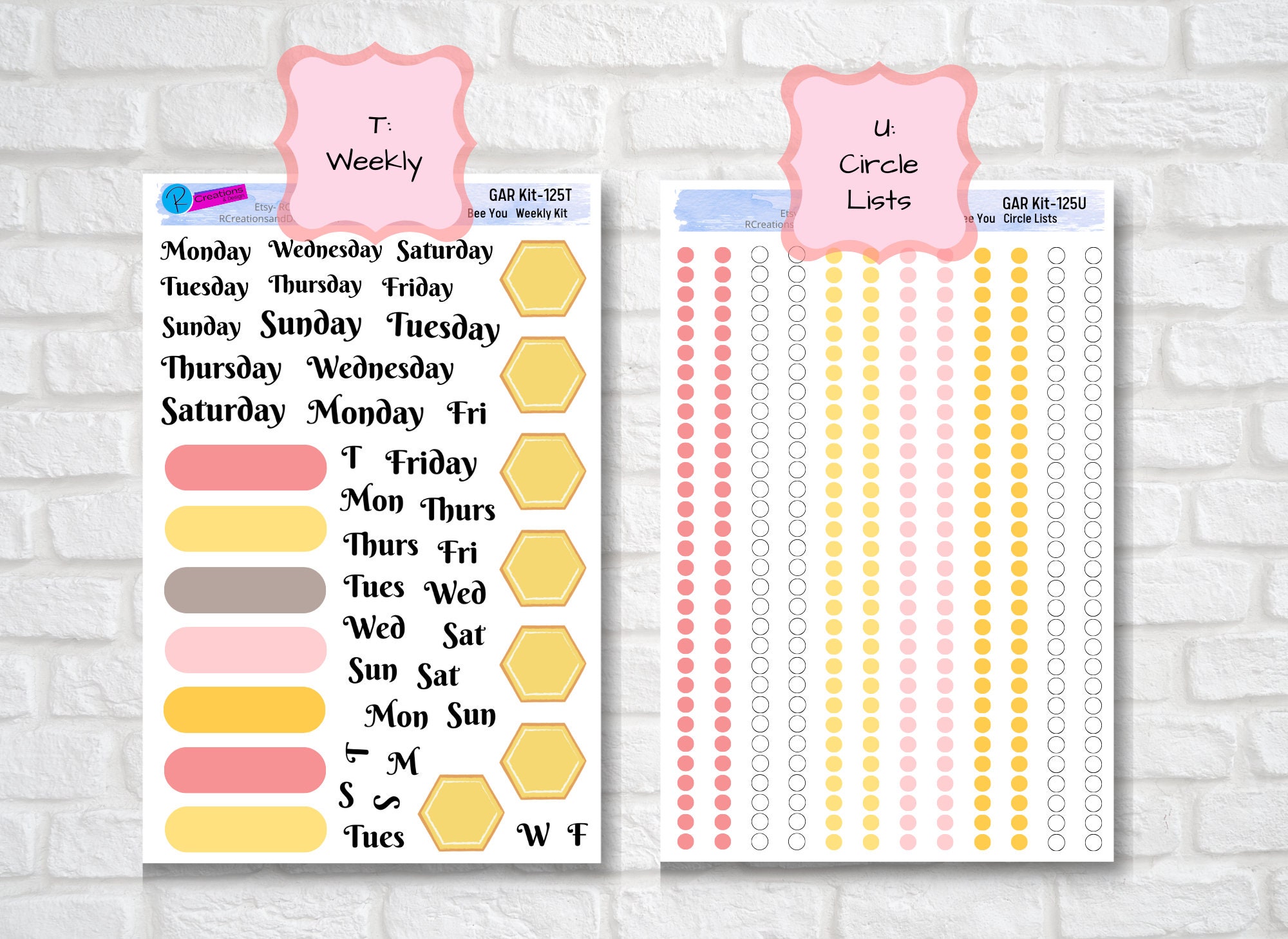 CUTE BEE STICKERS Bullet Journal Bumblebee Decorative Stickers Honeybee ...