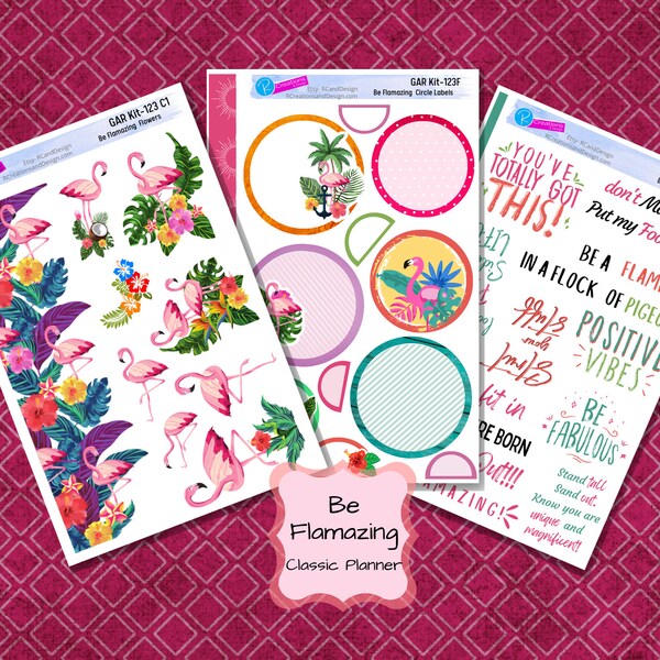 Flamingo Planner - Etsy