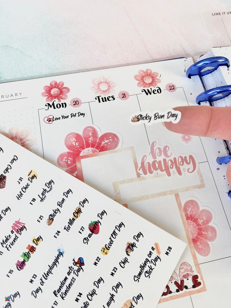 WACKY HOLIDAY 2026 STICKERS Silly Random Yearly Holidays for Planners ...