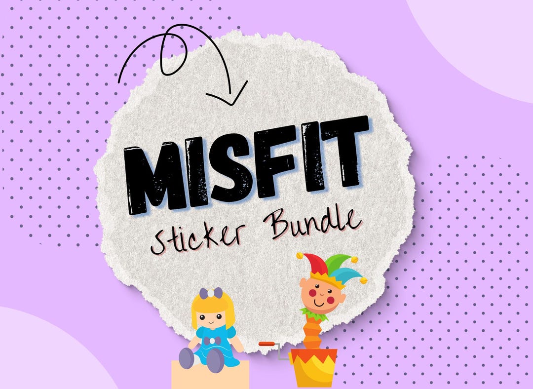 MISFIT STICKER BUNDLE Oops Sticker Sheets for Planners Calendars ...
