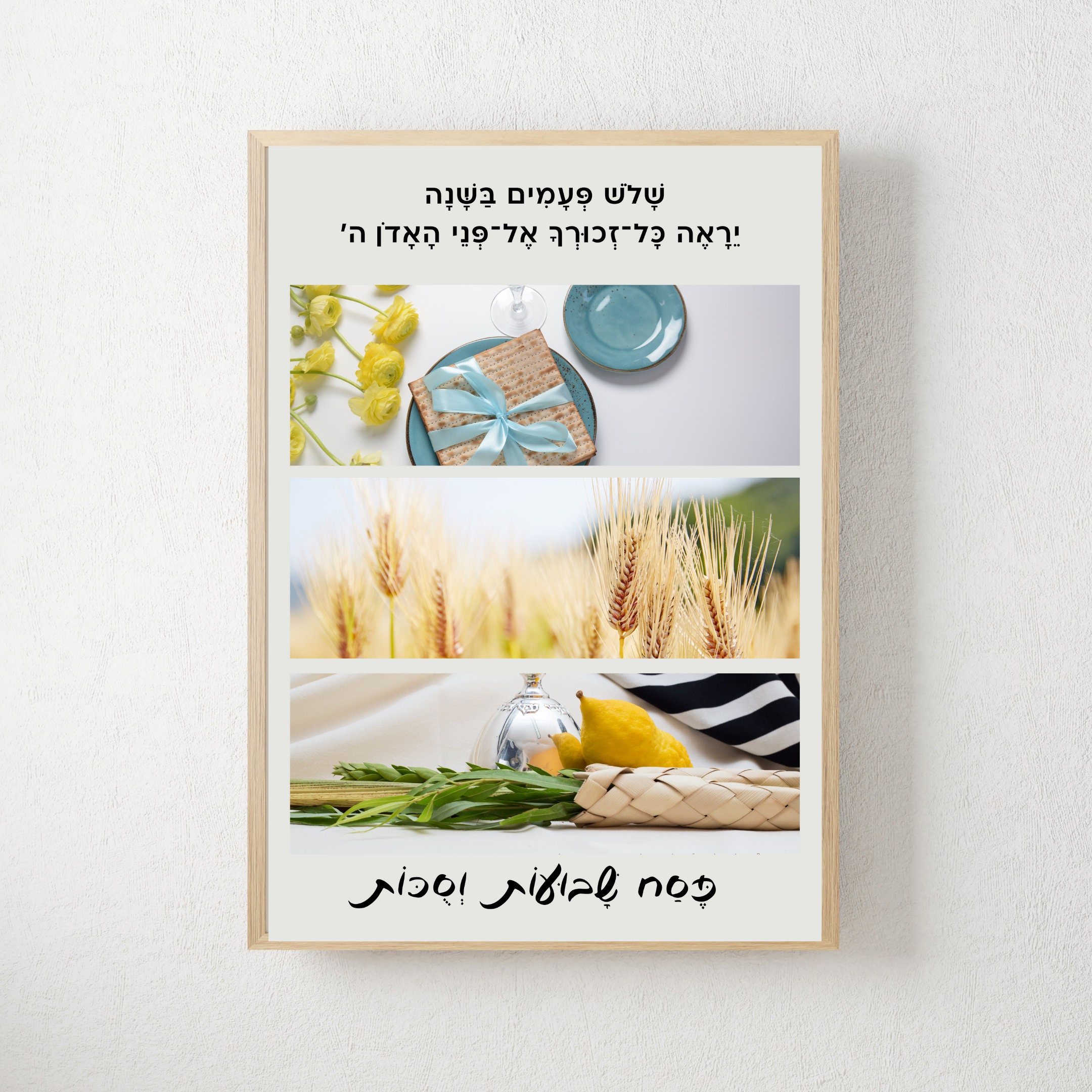 Sukkah Posters Set of 6, Digital Download, Sukkah Decoration, Arbaat ...
